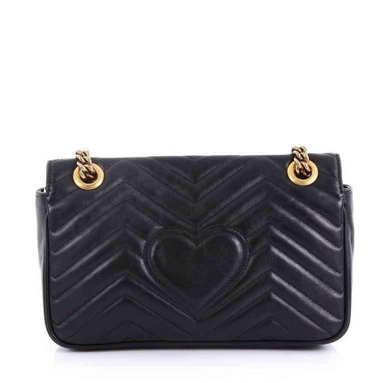 Gucci GG Marmont Flap Bag Matelasse Leather Small at 1stDibs | gucci ...