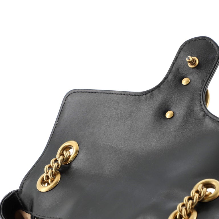 Gucci GG Marmont Flap Bag Matelasse Leather Small at 1stDibs
