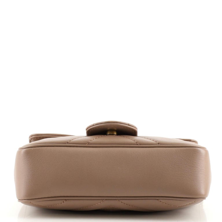 Gucci GG Marmont Flap Bag Matelasse Leather Super Mini For Sale at 1stDibs