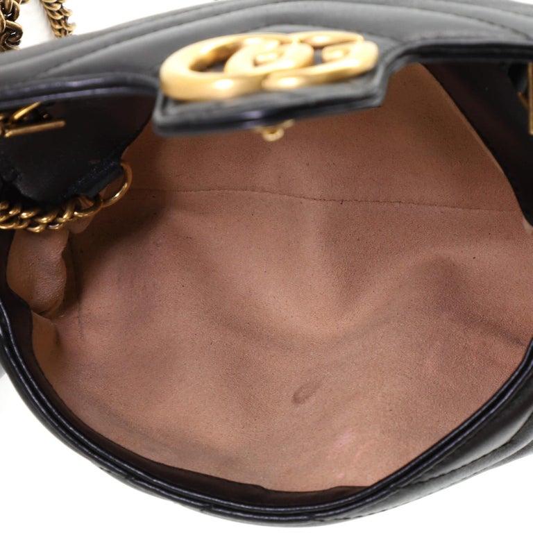 Gucci GG Marmont Flap Bag Matelasse Leather Super Mini For Sale at 1stDibs