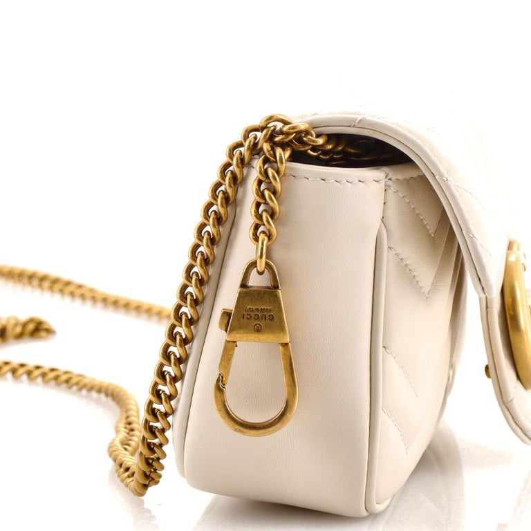 Gucci GG Marmont Flap Bag Matelasse Leather Super Mini For Sale at 1stDibs
