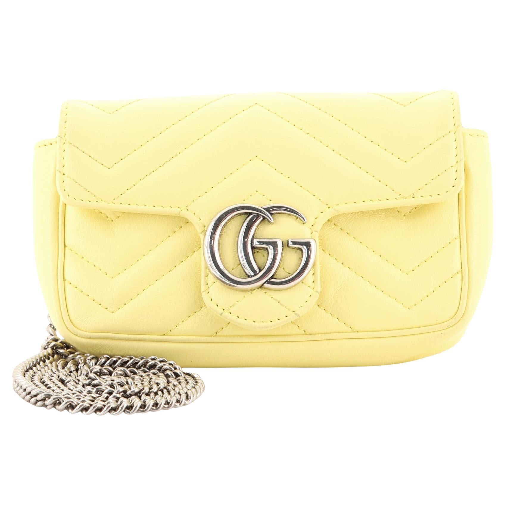Gucci Yellow Leather Diana Bamboo Handle Shoulder Bag at 1stDibs