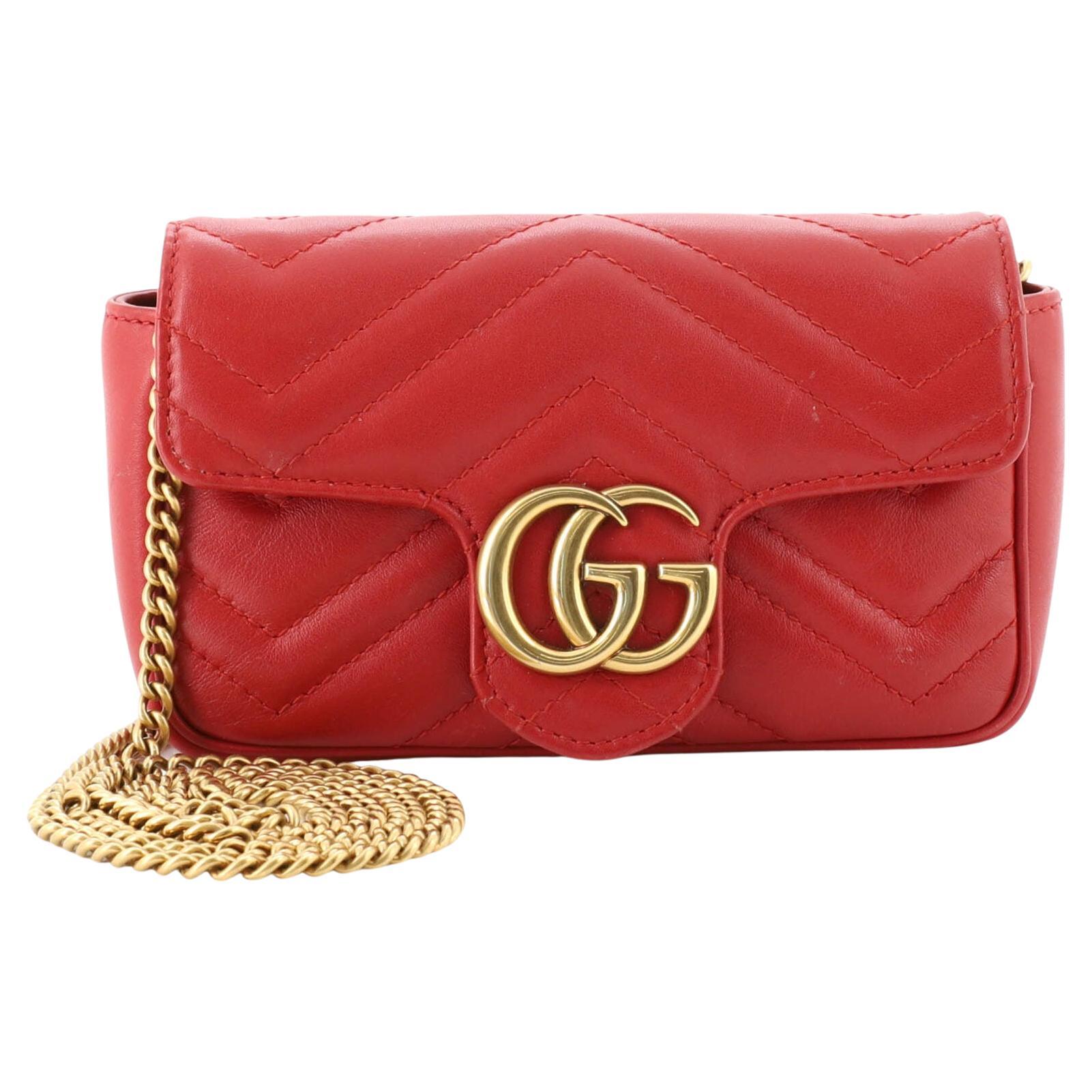 Gucci Red Leather Soho Disco Shoulder Bag at 1stDibs