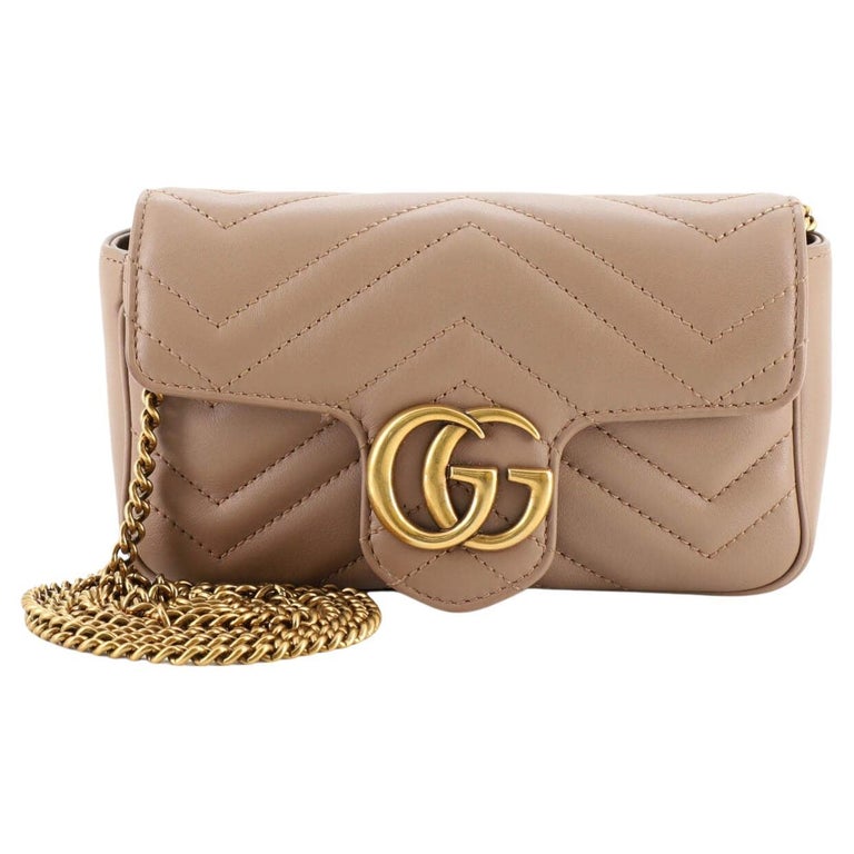 Gucci GG Marmont Flap Bag Matelasse Leather Super Mini For Sale at 1stDibs