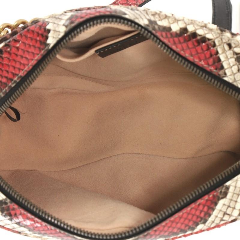 Gucci GG Marmont Shoulder Bag Matelasse Python Small at 1stDibs