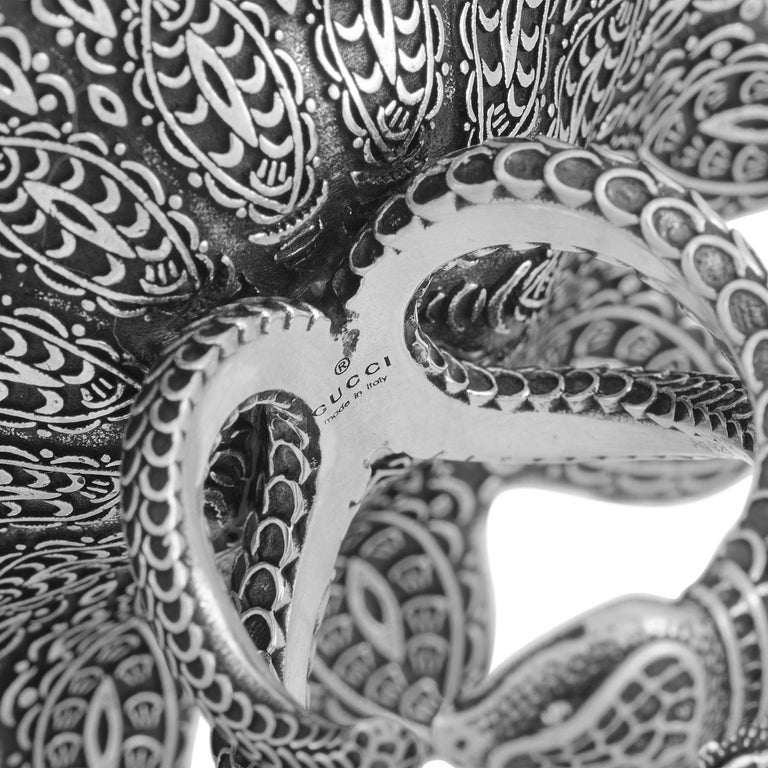 Gucci GG Marmont Sterling Silver Turquoise Enamel and Coral Paste ...