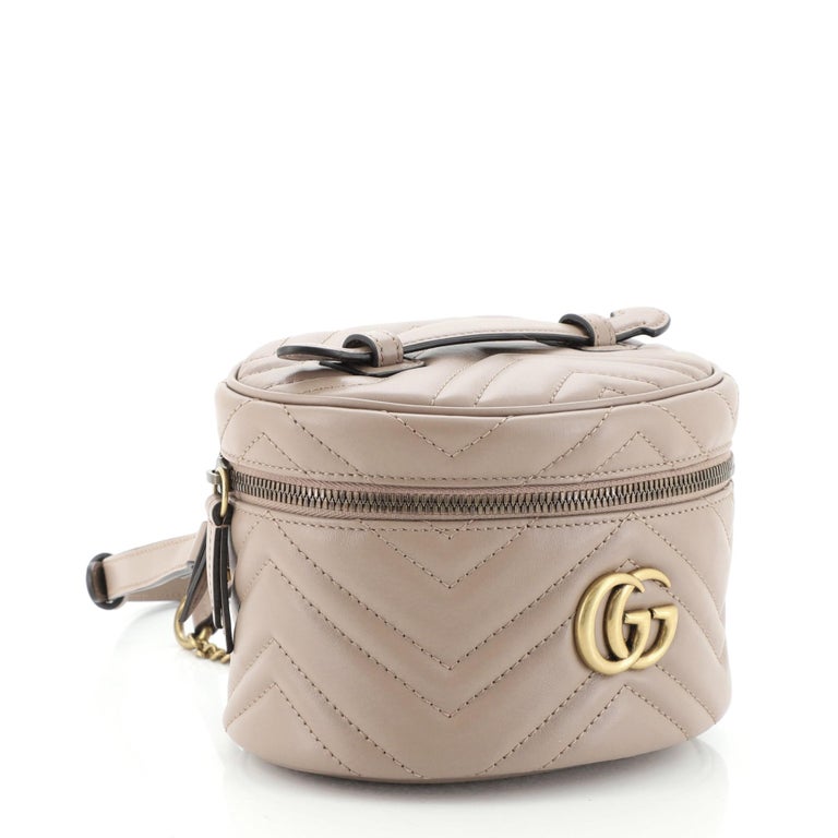 Gucci GG Marmont Vanity Backpack Matelasse Leather Mini at 1stDibs ...