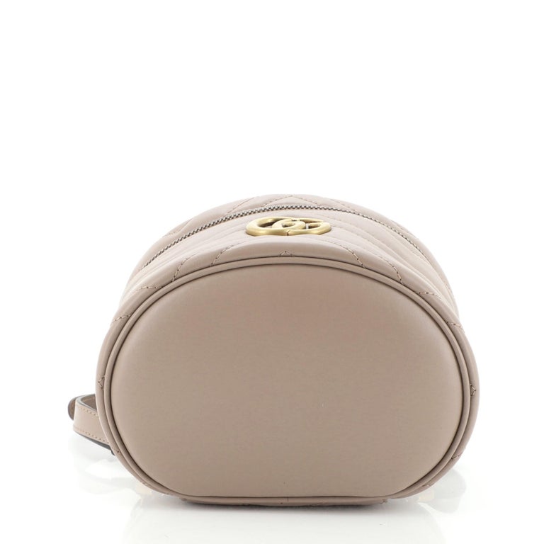 Gucci GG Marmont Vanity Backpack Matelasse Leather Mini at 1stDibs ...
