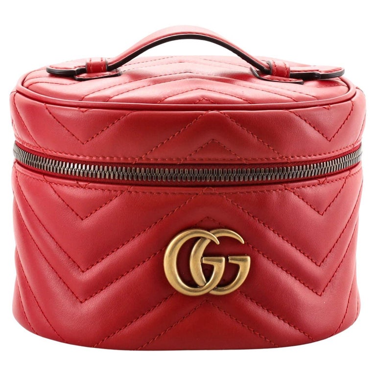 Gucci GG Marmont Vanity Backpack Matelasse Leather Mini at 1stDibs