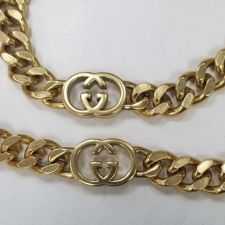 Gucci GG Necklace and Bracelet at 1stDibs