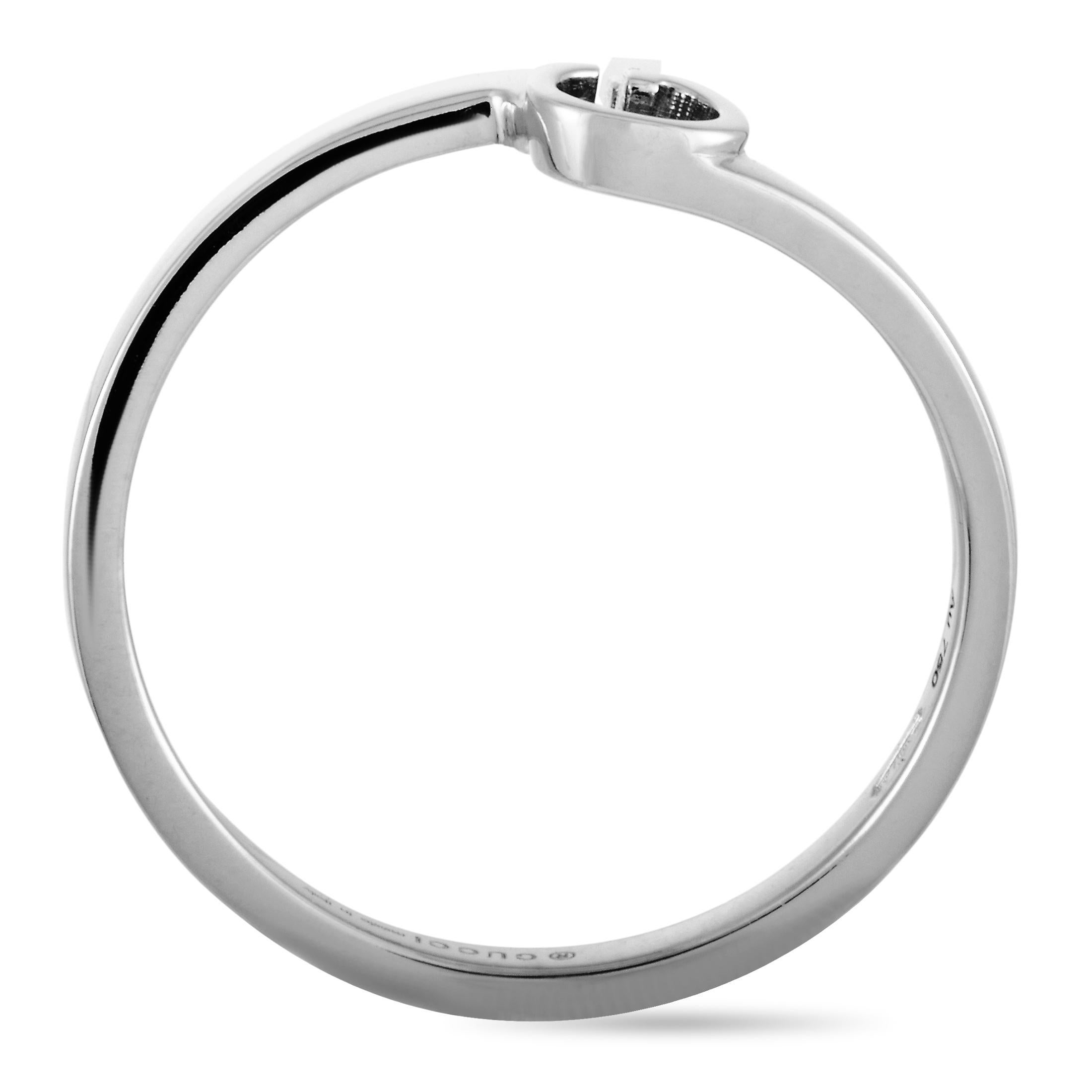 Gucci GG Running 18 Karat White Gold Ring at 1stDibs | gg running ring ...