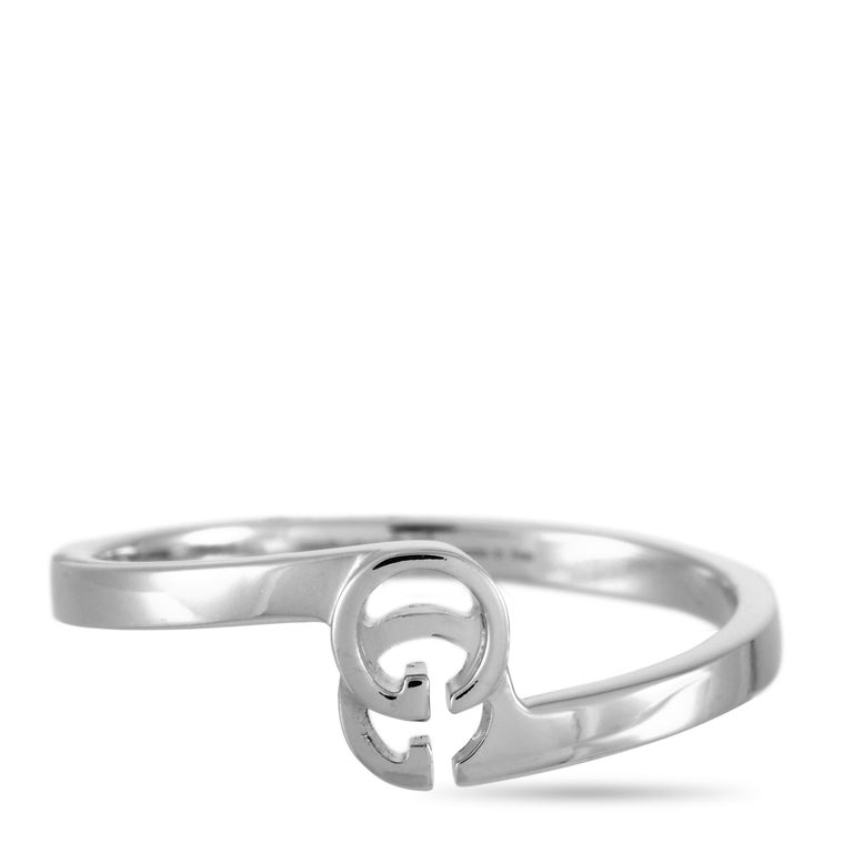 Gucci GG Running 18 Karat White Gold Ring at 1stDibs | gg running ring ...