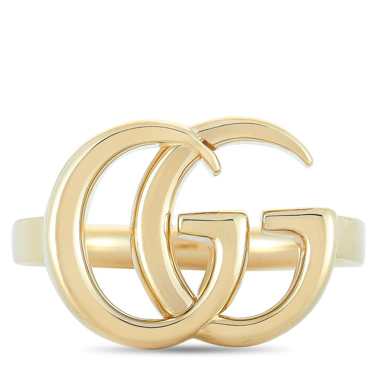 Gucci GG Running 18 Karat Yellow Gold Ring at 1stDibs