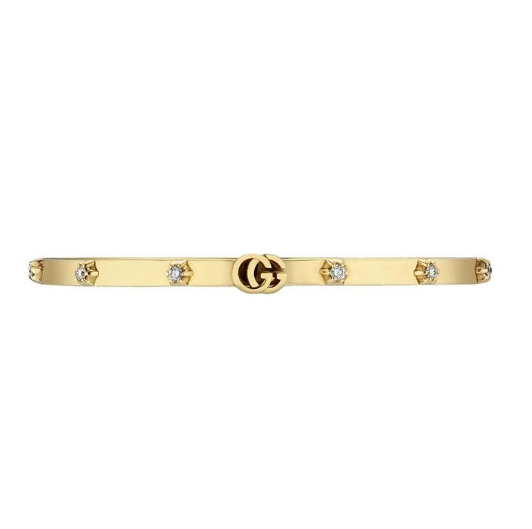 Gucci GG Running Diamond Bracelet YBA554561001 For Sale at 1stDibs ...