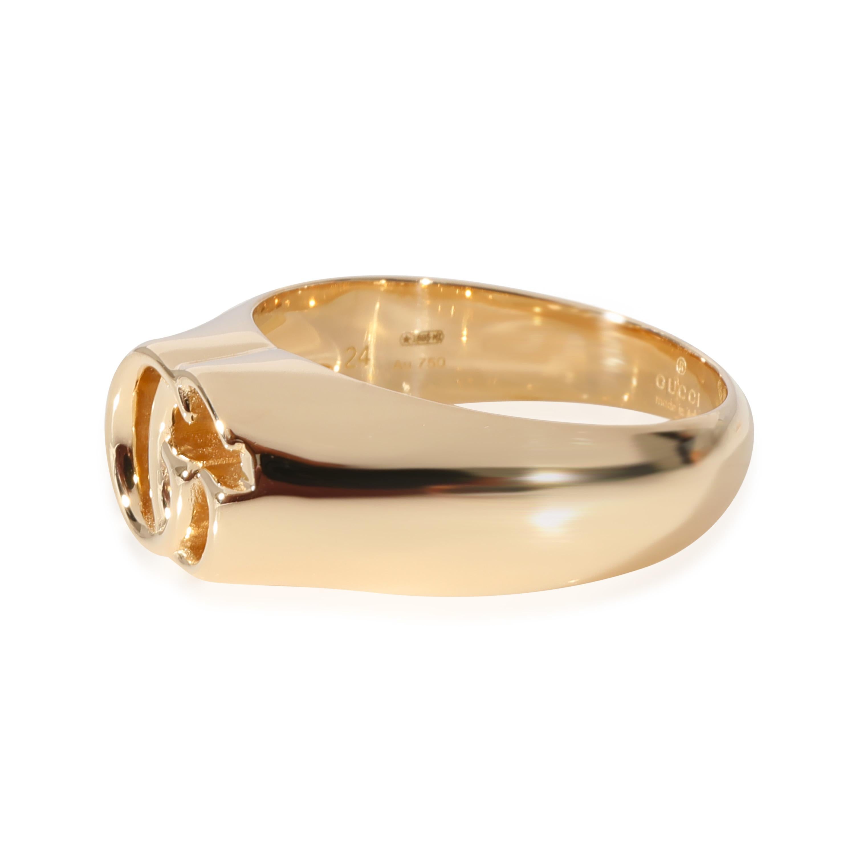 Gucci GG Running Ring in 18k Yellow Gold For Sale at 1stDibs | gg ...