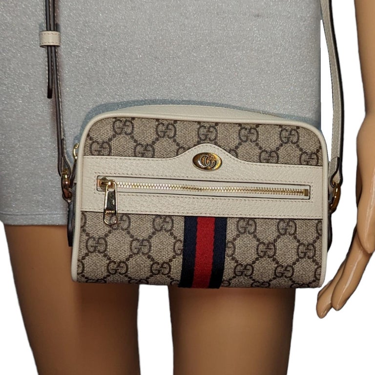 Gucci GG Supreme Mini Ophidia Crossbody Bag For Sale at 1stDibs