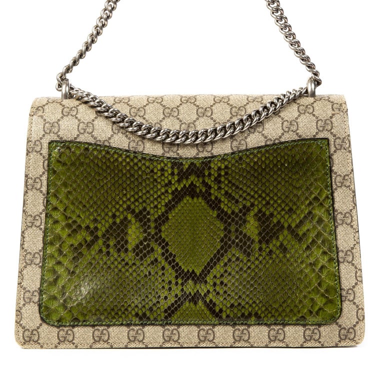 Gucci GG Supreme Monogram Python Dionysus at 1stDibs