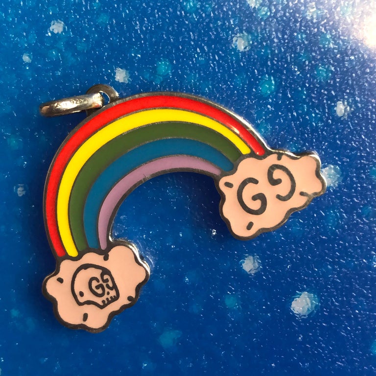 Gucci Ghost Rainbow Charm For Sale at 1stDibs