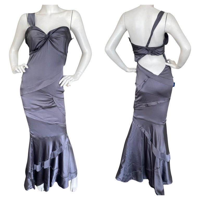 Gucci Gray Golden Globes 2005 Evening Dress For Sale at 1stDibs
