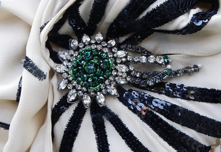 Gucci Grecian Runway Jeweled Evening Dress at 1stDibs