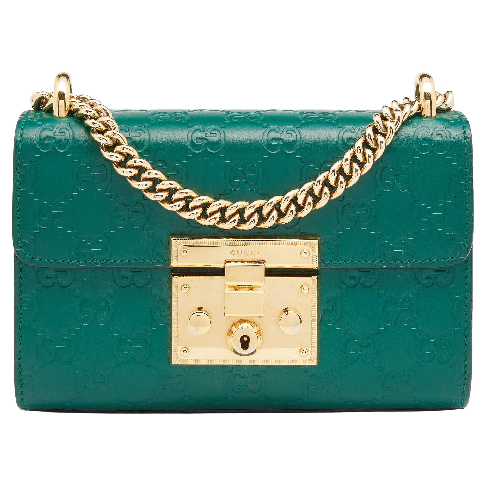 Gucci Green Leather Large New Jackie Shoulder Bag at 1stDibs | green ...