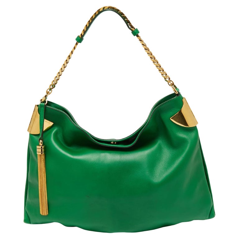 Gucci Green Leather 1970 Shoulder Bag For Sale at 1stDibs