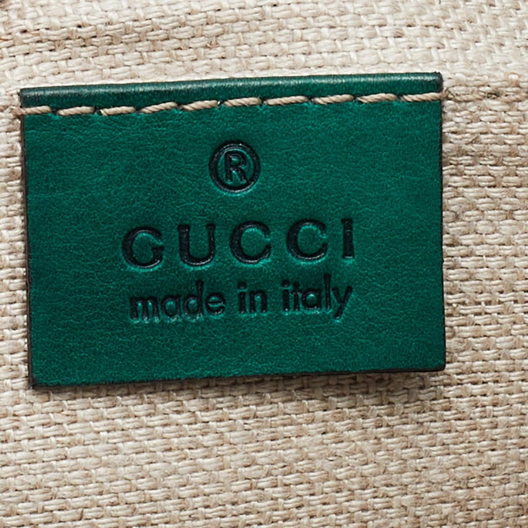 Gucci Green Leather Small Snaffle Bit Shoulder Bag at 1stDibs