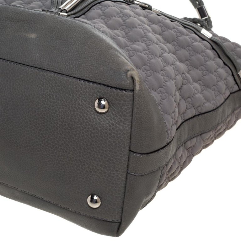 Gucci Grey GG Neoprene and Leather Techno Horsebit Tote at 1stDibs ...