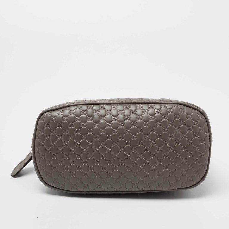 Gucci Grey Microguccissima Leather Mini Dome Bag For Sale at 1stDibs
