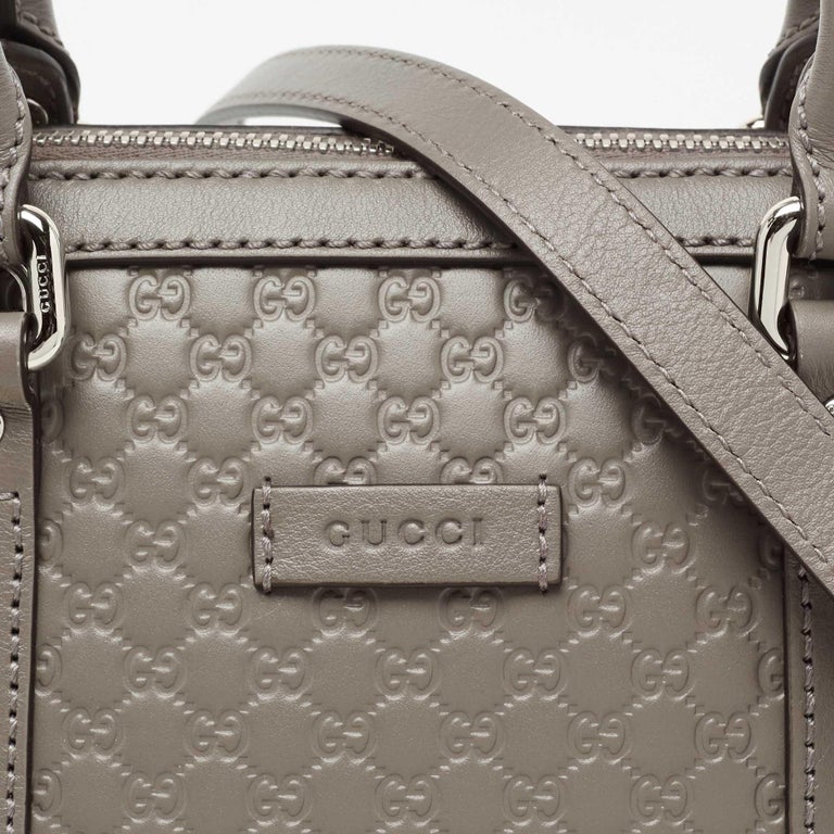 Gucci Grey Microguccissima Leather Mini Dome Bag For Sale at 1stDibs