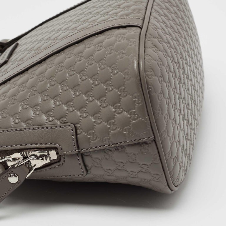 Gucci Grey Microguccissima Leather Mini Dome Bag For Sale at 1stDibs