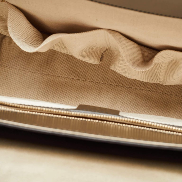 Gucci Gun Metal Guccissima Patent Leather Large Emily Chain Shoulder ...