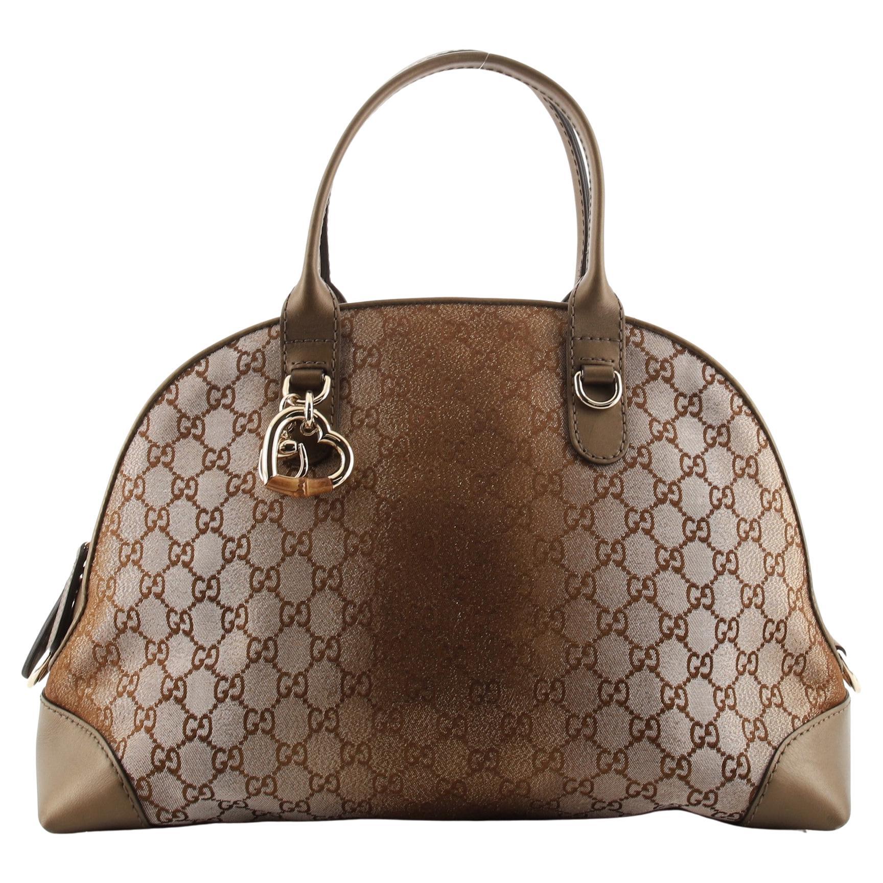 Gucci Bamboo Daily Top Handle Bag Leather Large at 1stDibs