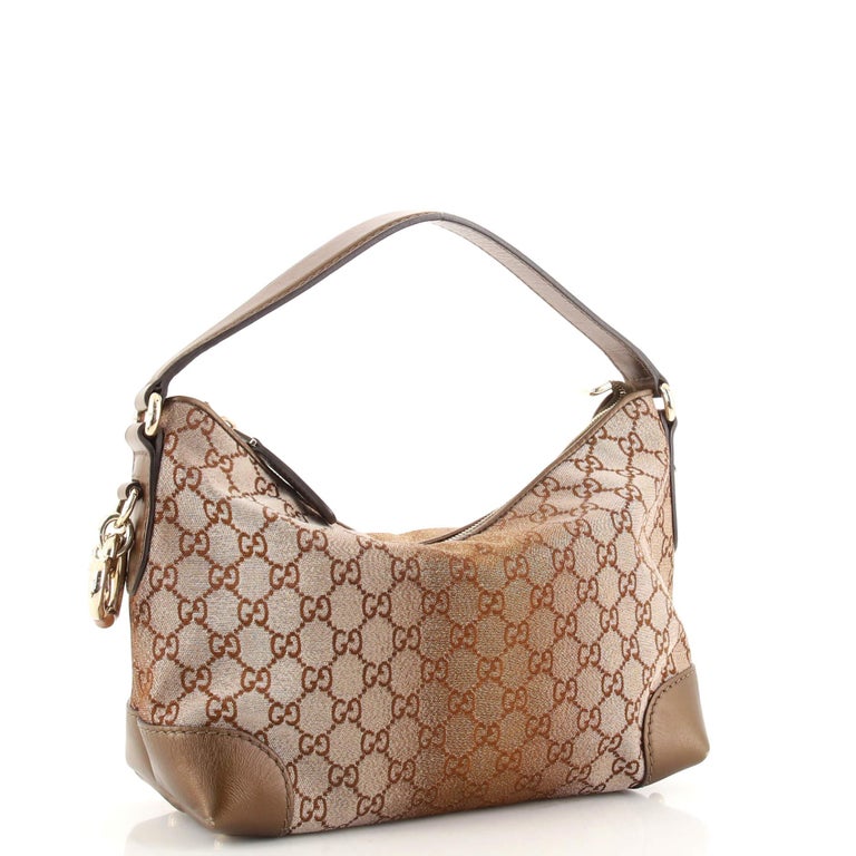 Gucci Heart Bit Hobo GG Lurex Small For Sale at 1stDibs