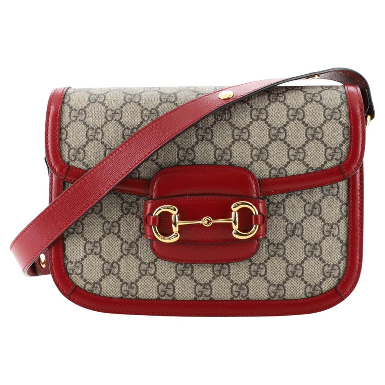 Gucci Horsebit 1955 Shoulder Bag GG Coated Canvas Small at 1stDibs