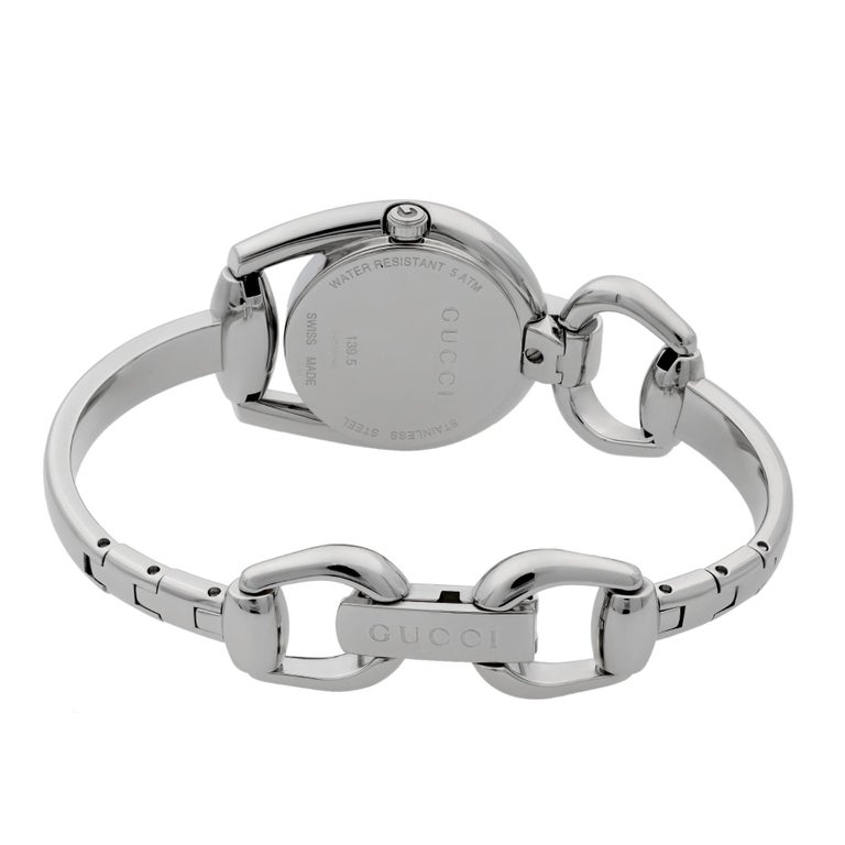 Gucci Steel White Diamond Dial Quartz Ladies Watch YA139506 For Sale at ...