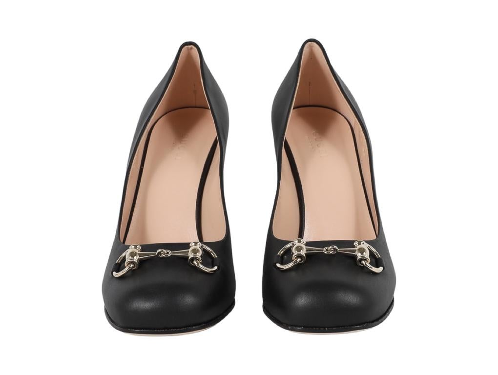 Gucci Horsebit heels Shoes Leather Black For Sale at 1stDibs