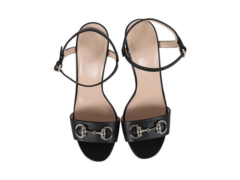 Gucci Horsebit heels Shoes Leather Black For Sale at 1stDibs