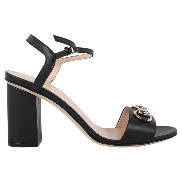 Gucci Horsebit heels Shoes Leather Black For Sale at 1stDibs