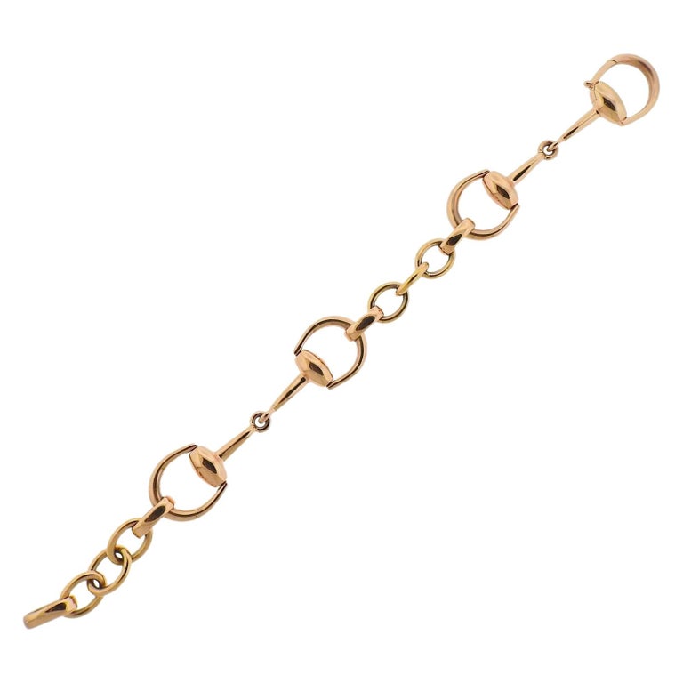 Gucci Horsebit Rose Gold Bracelet at 1stDibs