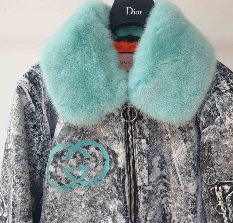 Gucci Host Graffiti Gray Bomber Jacket at 1stDibs | gucci graffiti jacket