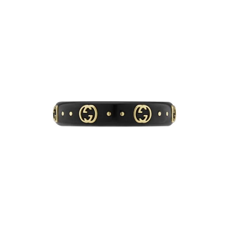 Gucci Icon 18 Carat Yellow Gold Interlocking G Band Ring YBC679262001 ...
