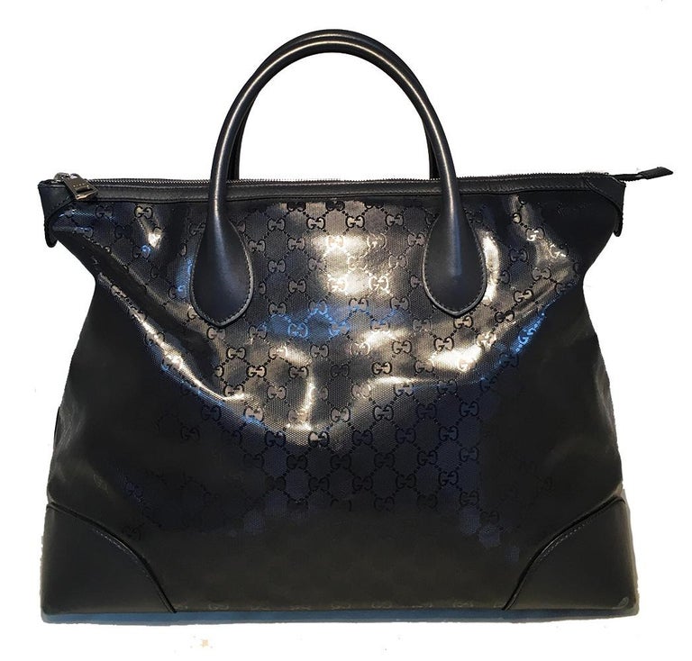 Gucci Imprime Monogram Large Navy Blue Tote at 1stDibs