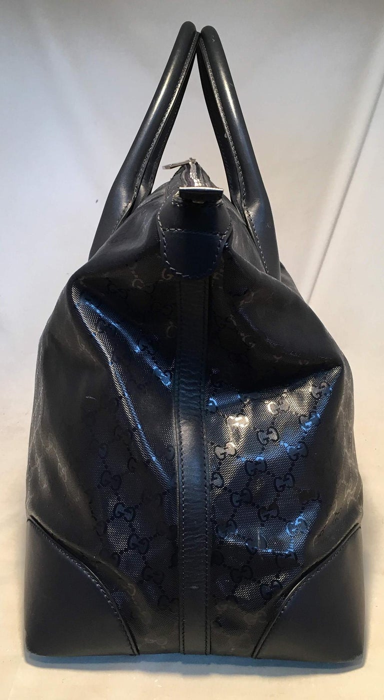 Gucci Imprime Monogram Large Navy Blue Tote at 1stDibs