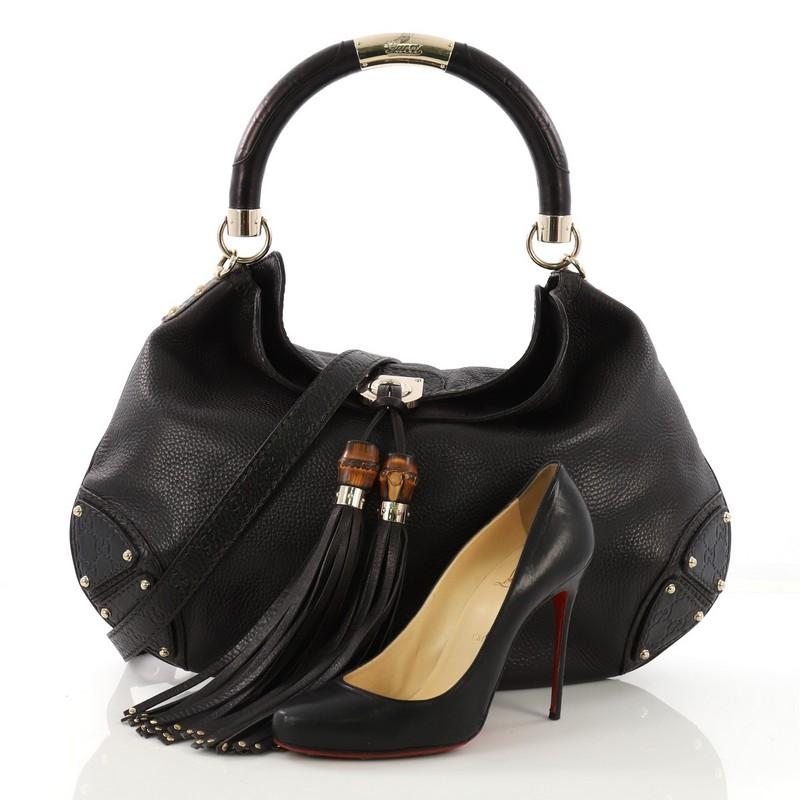 Gucci Indy Hobo Leather Large at 1stDibs