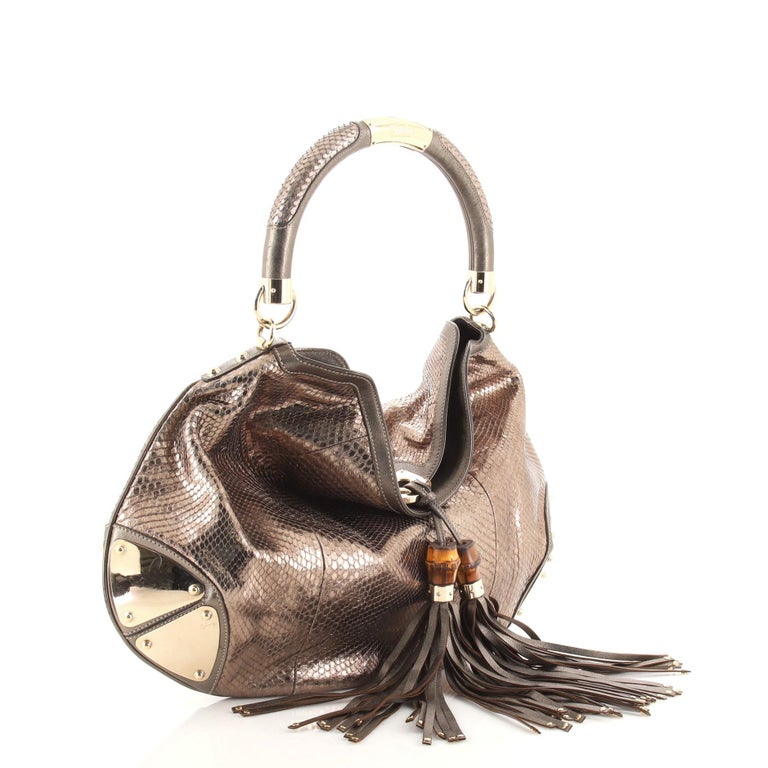 Gucci Indy Hobo Python Large at 1stDibs