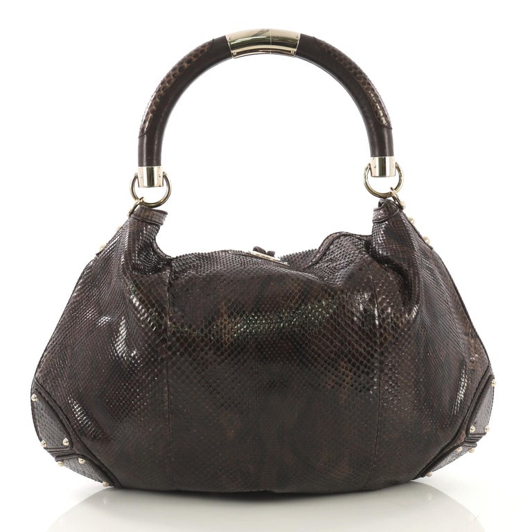 Gucci Indy Hobo Python Large at 1stDibs