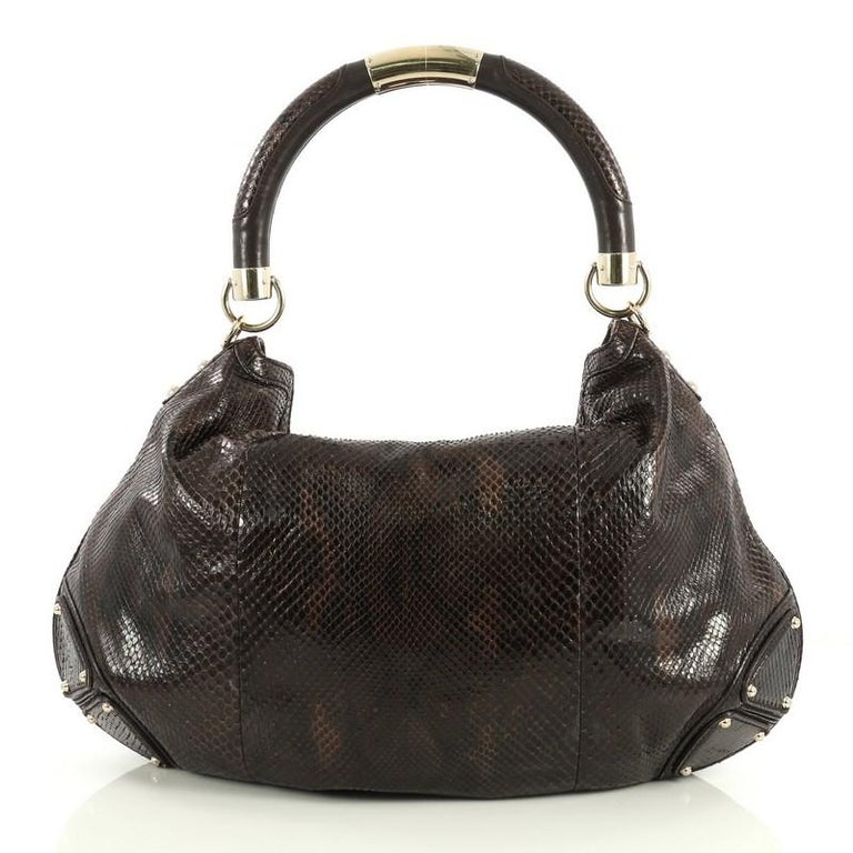 Gucci Indy Hobo Python Large at 1stDibs
