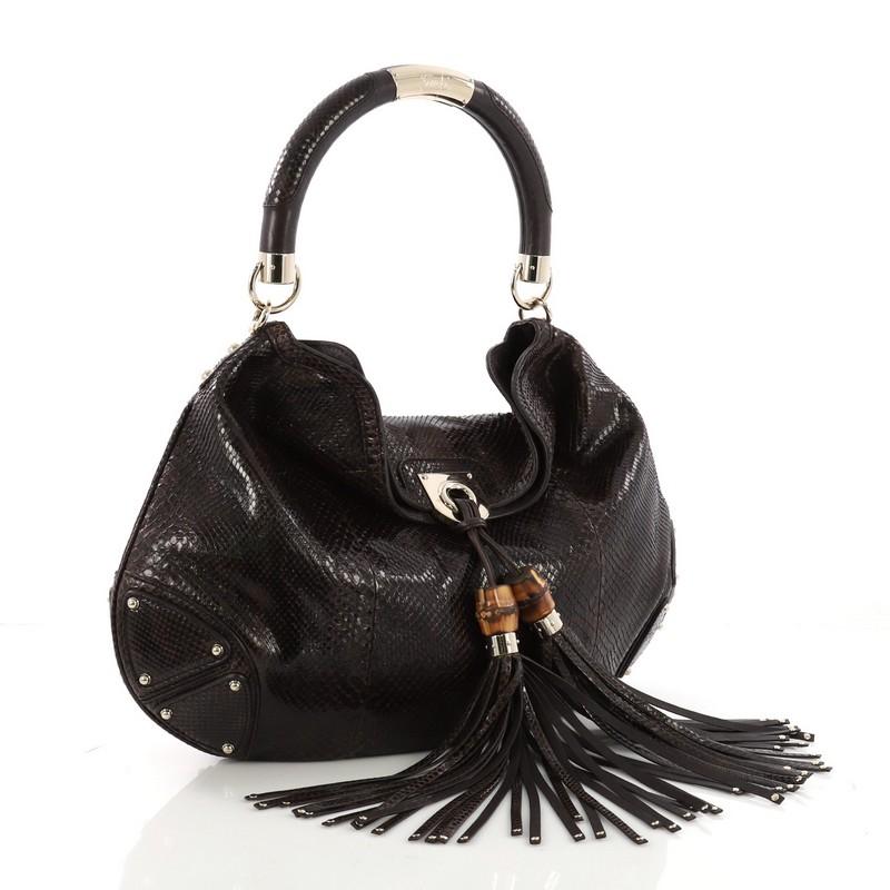 Gucci Indy Hobo Python Large at 1stDibs