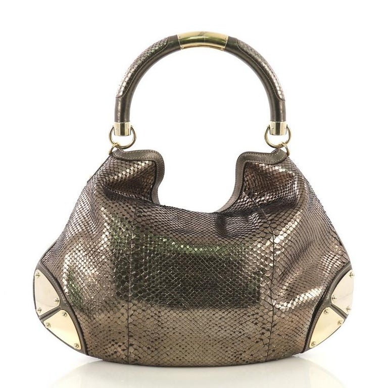 Gucci Indy Hobo Python Large at 1stDibs